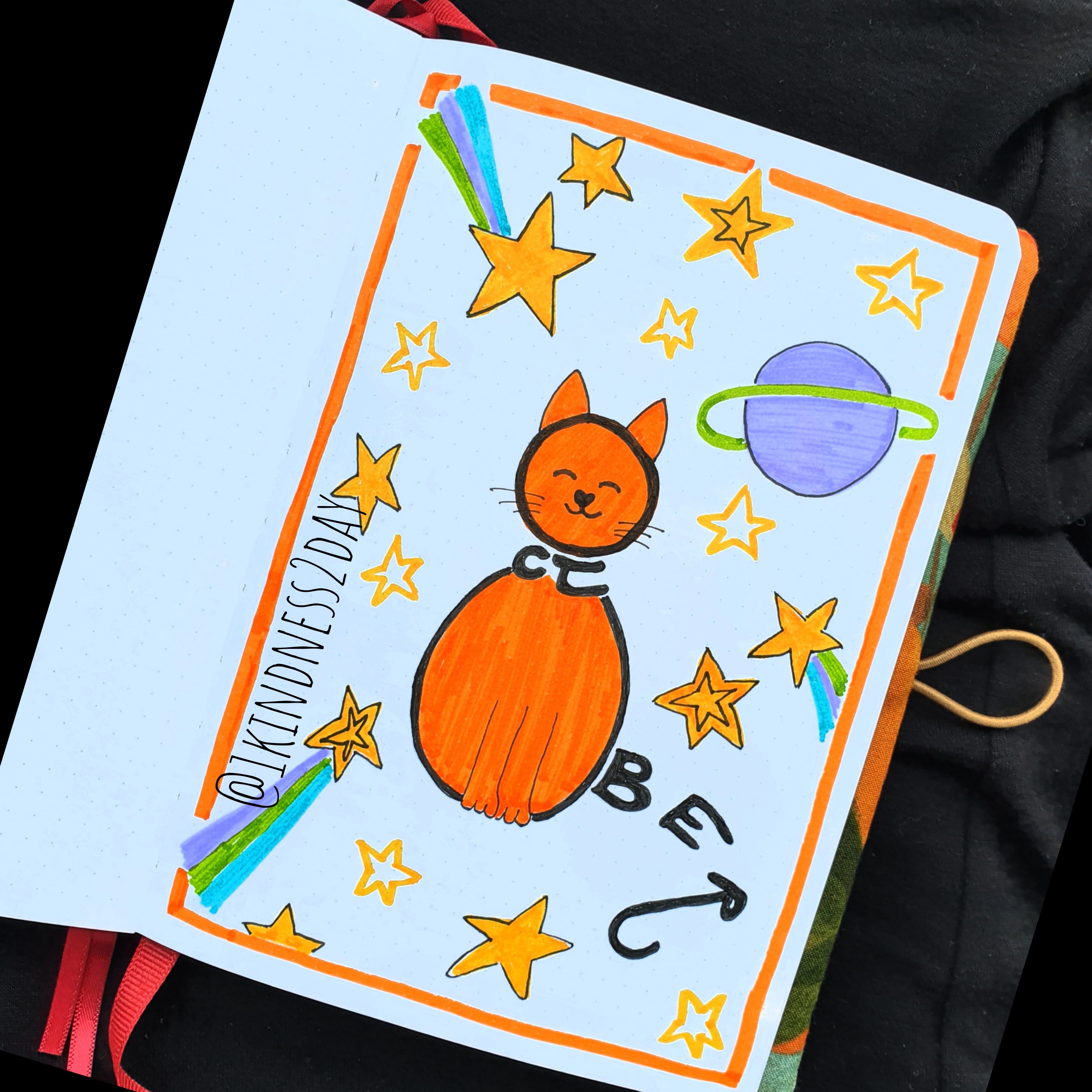 BULLET JOURNALING ~ OCTOBER 2020 COVER PAGE – 1kindness2day